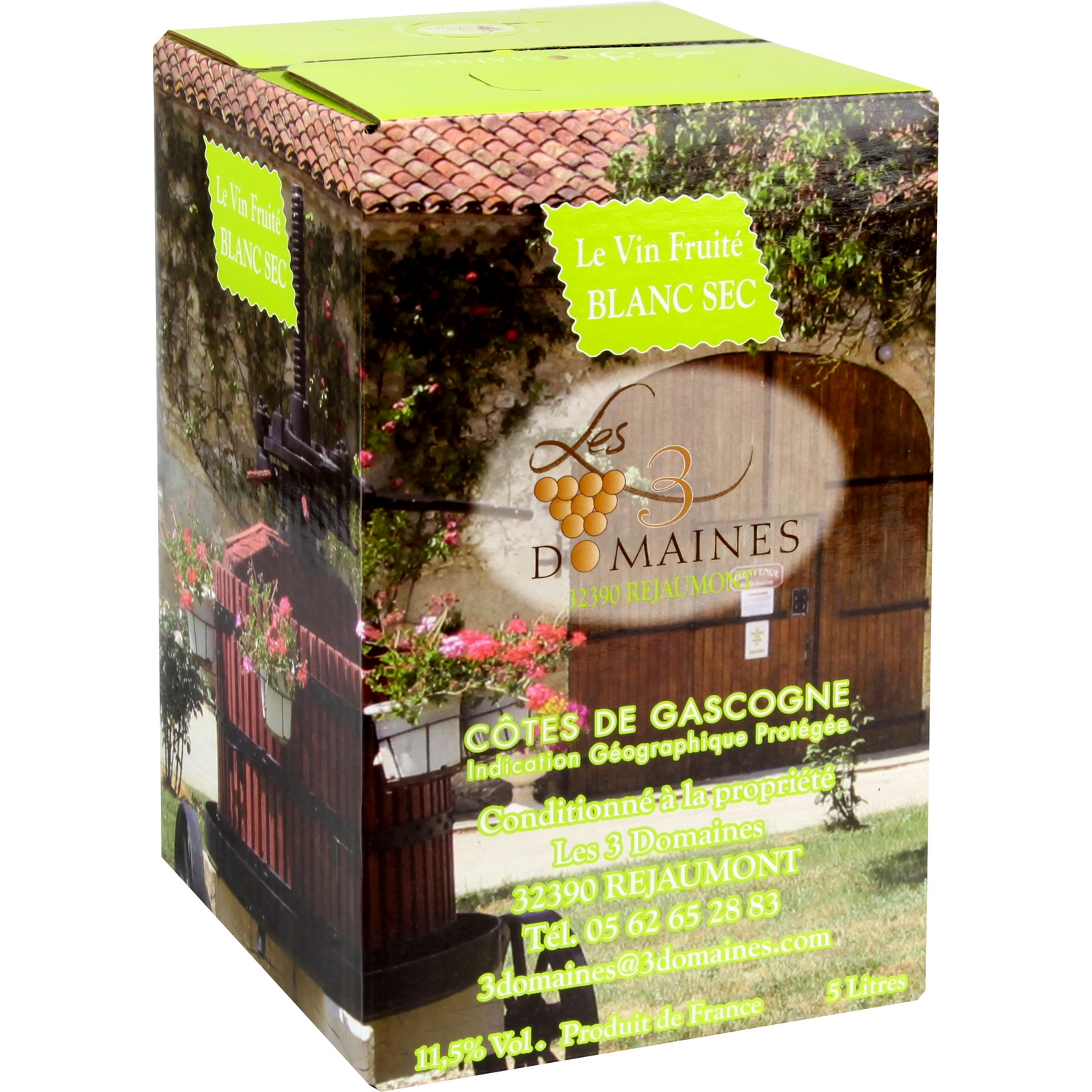 Nos Outres à vins 5 litres - Les 3 domaines